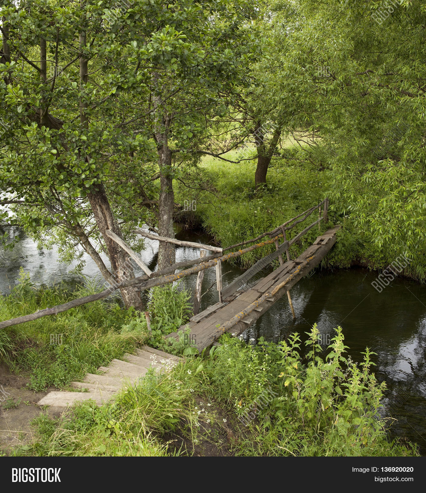 Shaky Old Bridge Over Image & Photo (Free Trial) | Bigstock