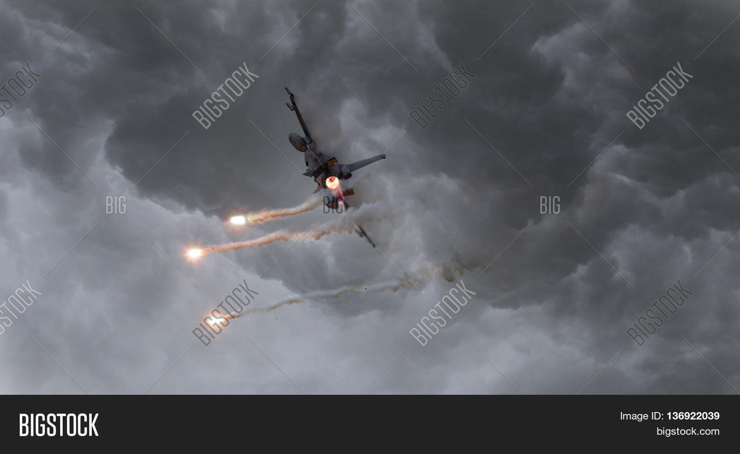 Military Jet Firing Image & Photo (Free Trial) | Bigstock