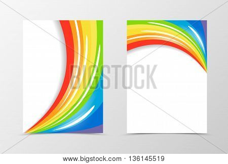 Rainbow Flyer Vector & Photo (Free Trial) | Bigstock