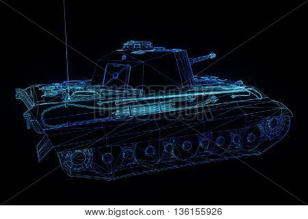 3D Tank Hologram Image & Photo (Free Trial) | Bigstock