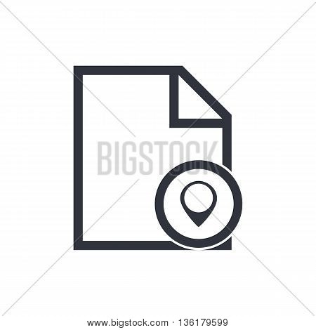 File Location Icon Vector & Photo (Free Trial) | Bigstock