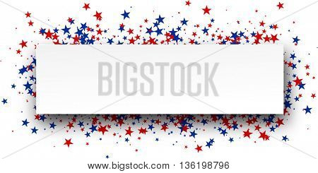 Banner Red Blue Stars Vector & Photo (Free Trial) | Bigstock