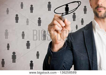 Man Drawing Circle Image & Photo (Free Trial) | Bigstock