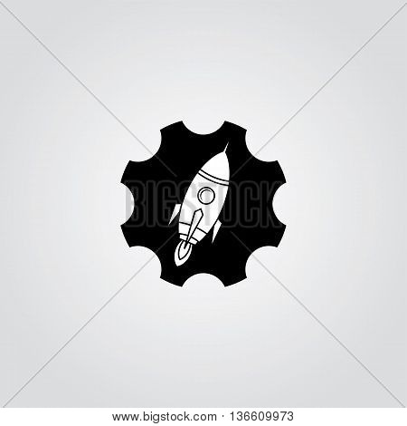 Space Rocket Cog Vector & Photo (Free Trial) | Bigstock