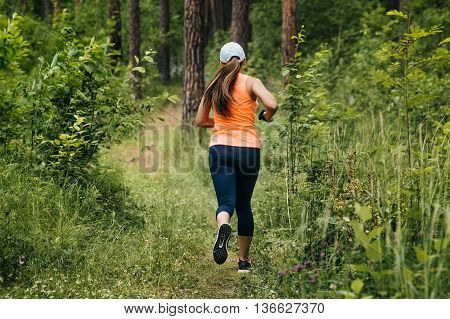 Girl Running On Forest Image & Photo (Free Trial) | Bigstock