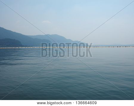 Floating Piers Lake Image & Photo (Free Trial) | Bigstock