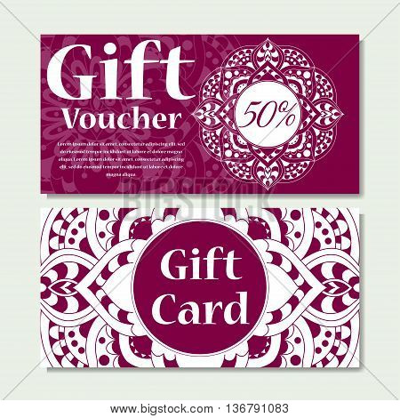 Gift Voucher Template Vector & Photo (Free Trial) | Bigstock