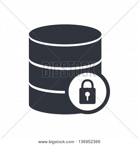 Database Lock Icon Vector & Photo (Free Trial) | Bigstock