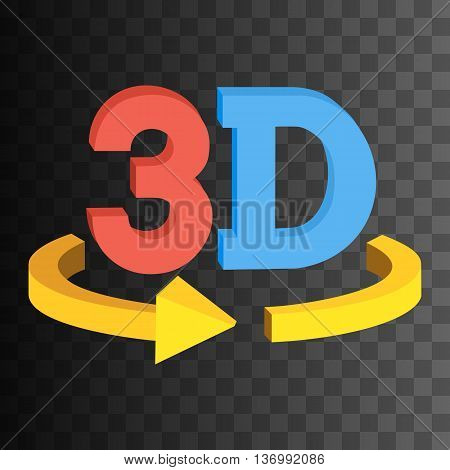 3D Rotate Button Sign Vector & Photo (Free Trial) | Bigstock