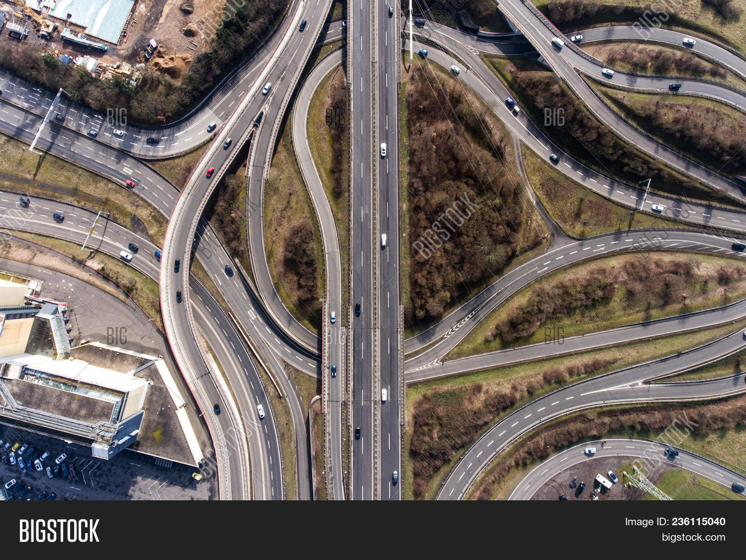 Aerial View Highway Image & Photo (Free Trial) | Bigstock