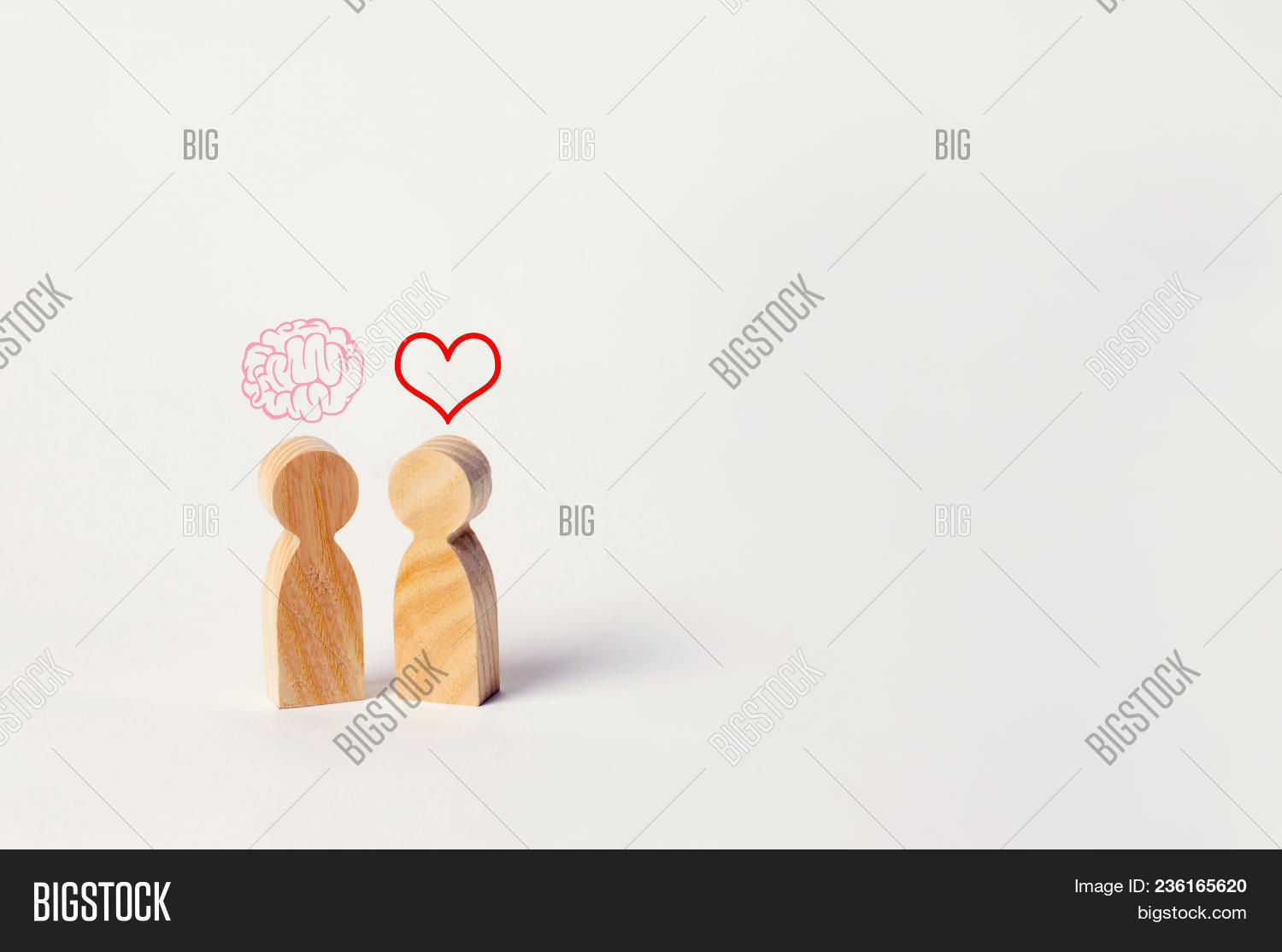 Heart Vs Mind Brain. Image & Photo (Free Trial) | Bigstock