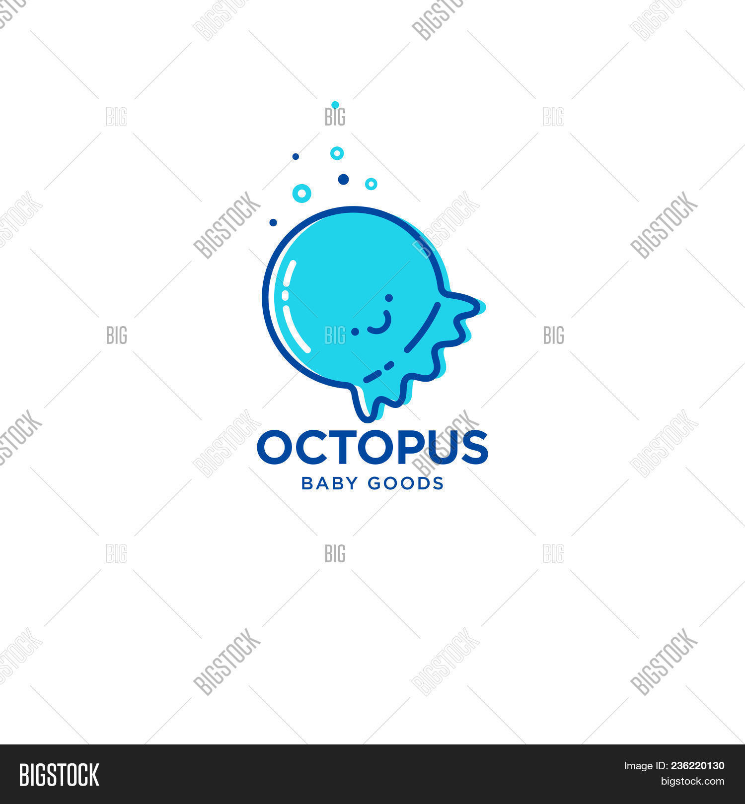 Octopus Fun Logo. Vector & Photo (Free Trial) | Bigstock
