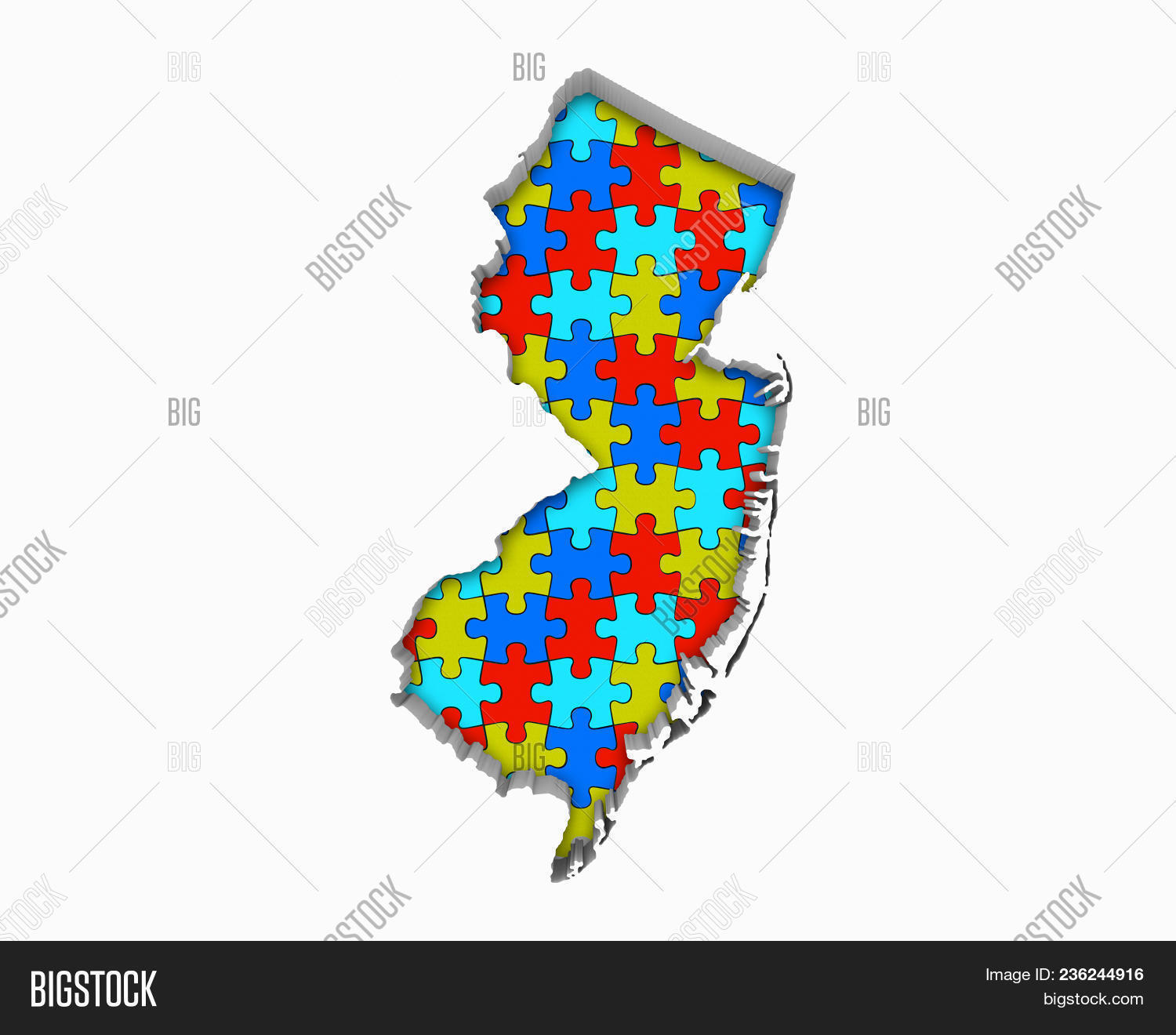 New Jersey NJ Puzzle Image & Photo (Free Trial) | Bigstock