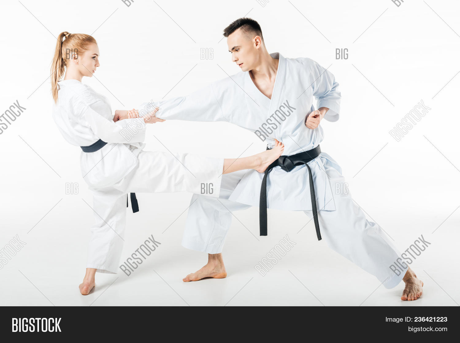 View Karate Fighters Image & Photo (Free Trial) | Bigstock