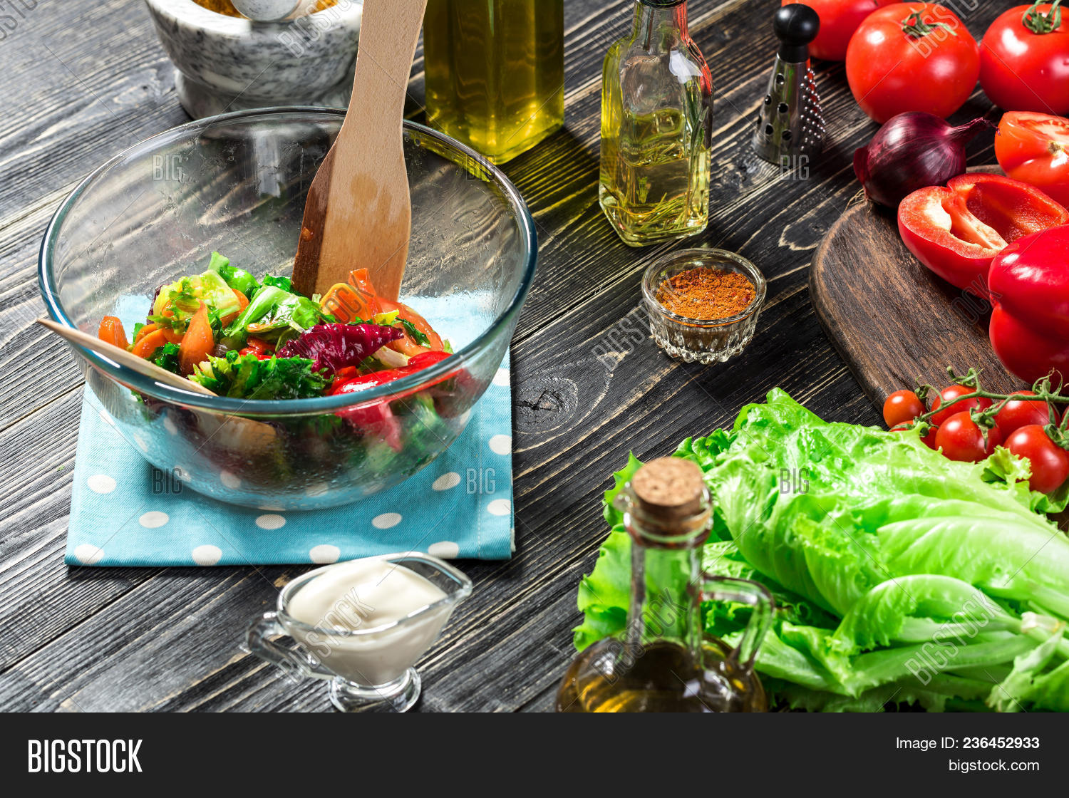 Man Preparing Salad Image & Photo (Free Trial) | Bigstock
