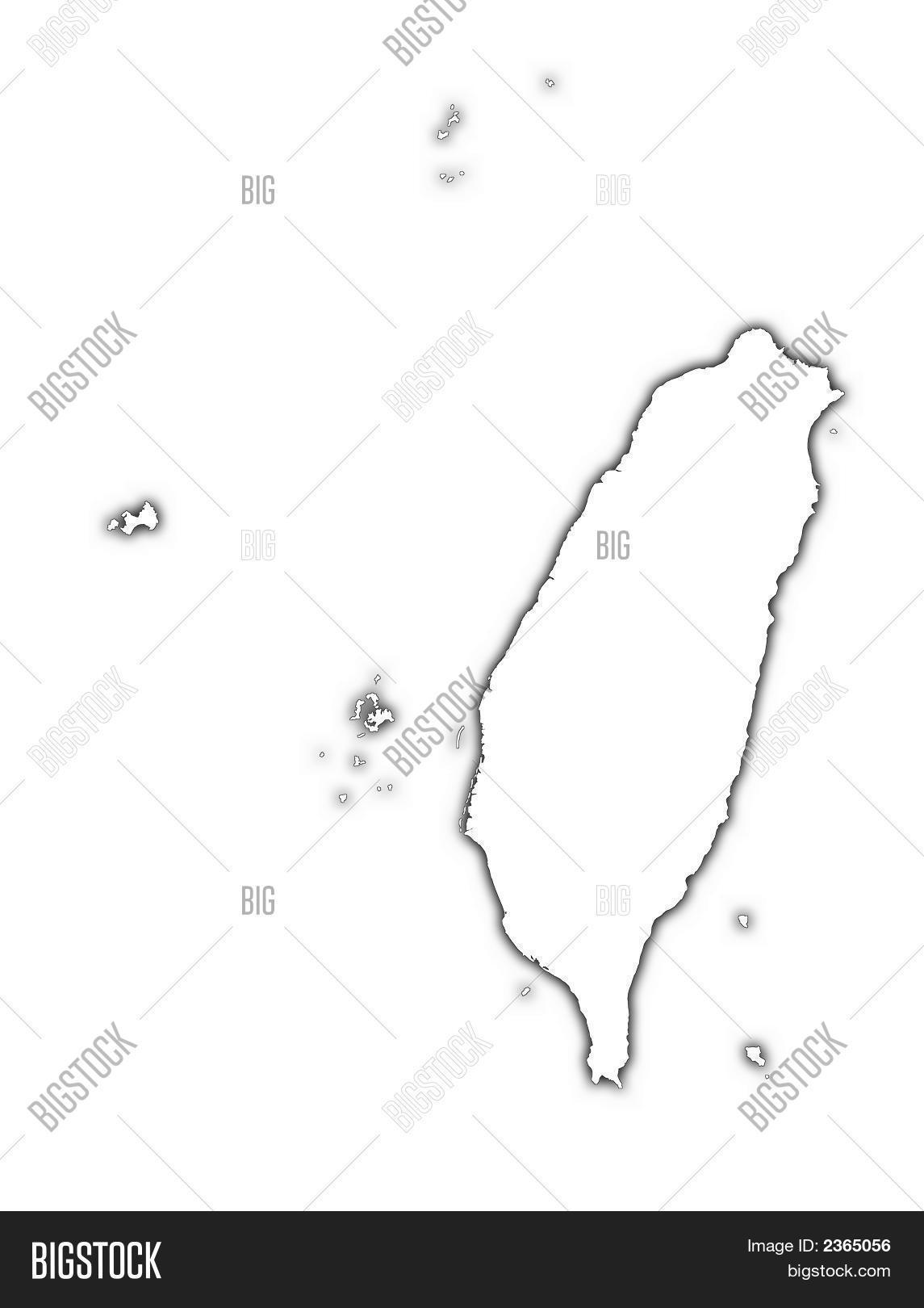 Taiwan Outline Map Image & Photo (Free Trial) | Bigstock
