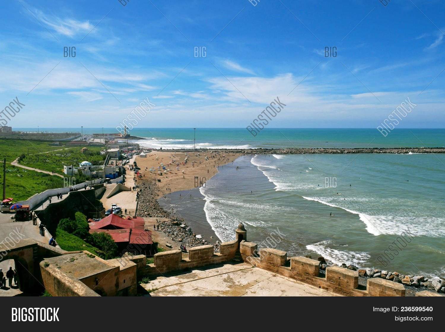 Rabat Beach Aerial Image & Photo (Free Trial) | Bigstock