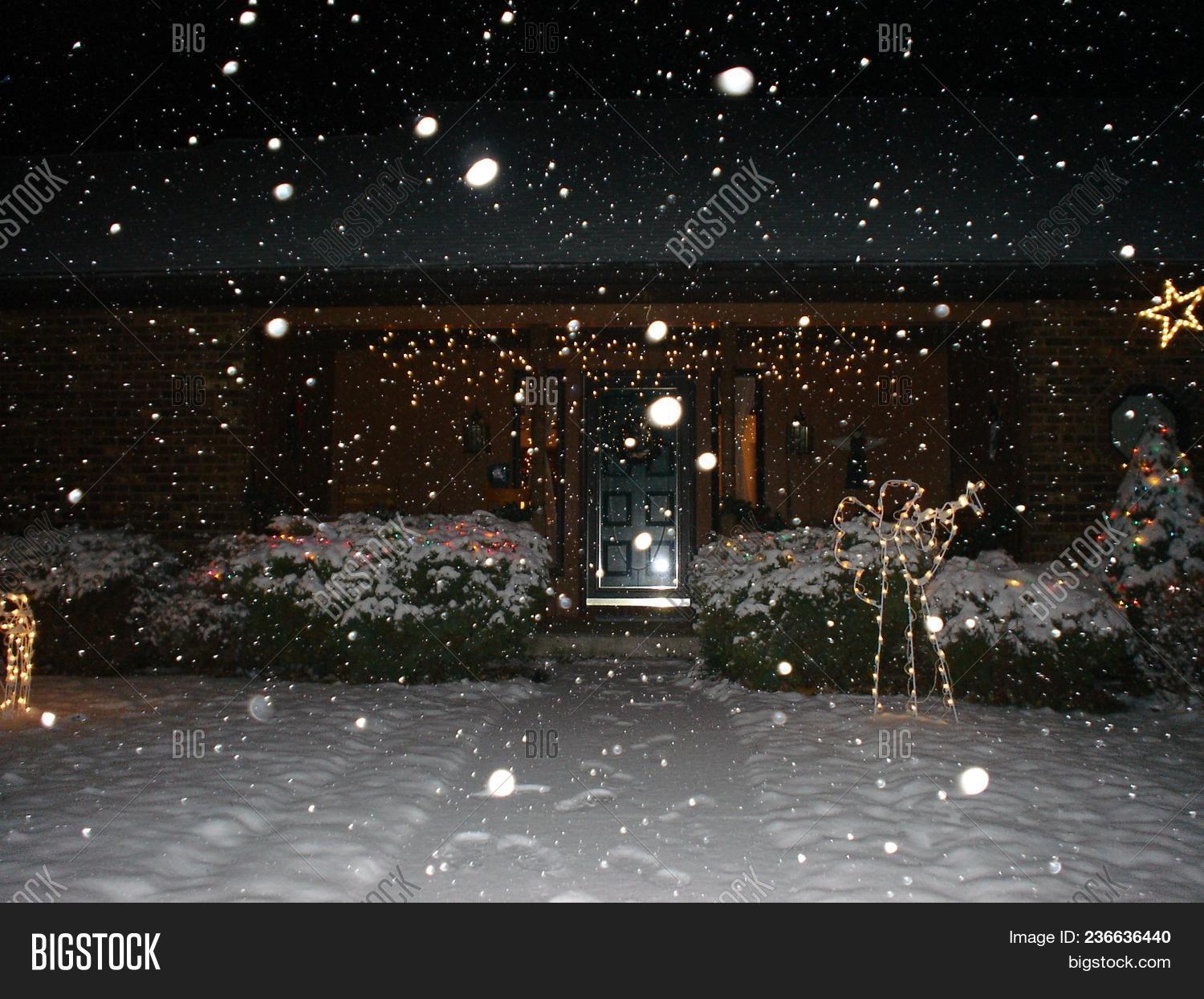Winter Snowstorm Night Image & Photo (Free Trial) | Bigstock