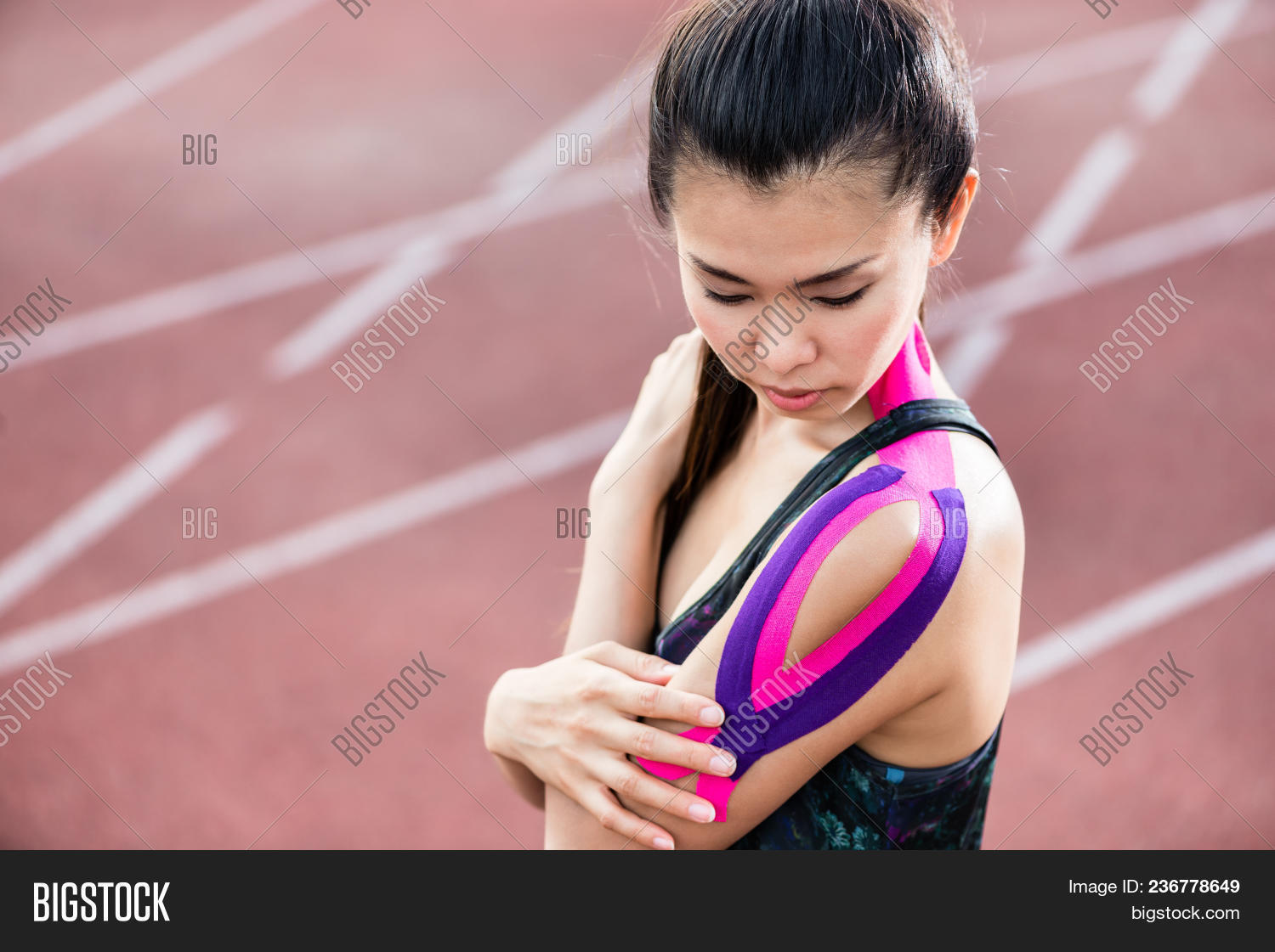 Woman Taping Image & Photo (Free Trial) | Bigstock