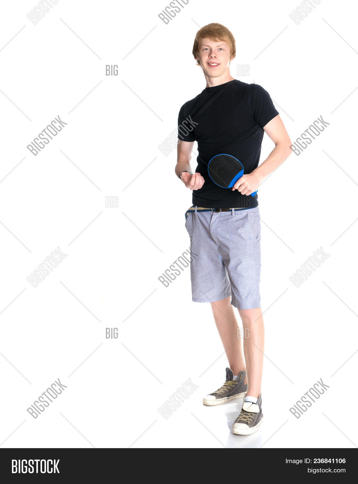 Young Lean Guy Red Image & Photo (Free Trial) | Bigstock