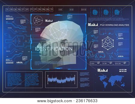 Concept Face Scanning Vector & Photo (Free Trial) | Bigstock