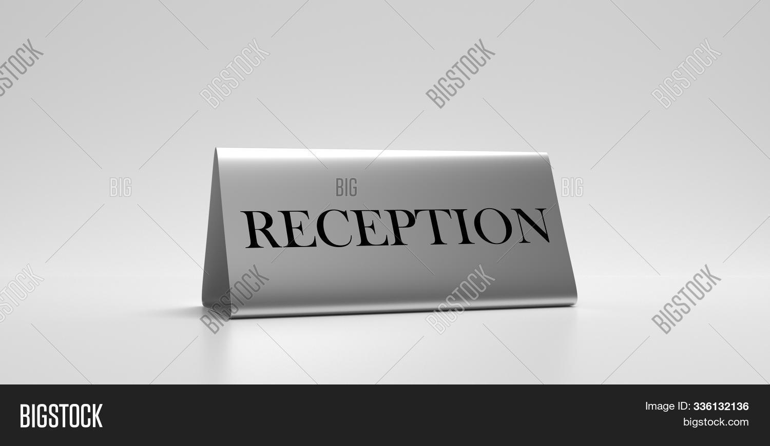 Reception Text Sign Image & Photo (Free Trial) | Bigstock