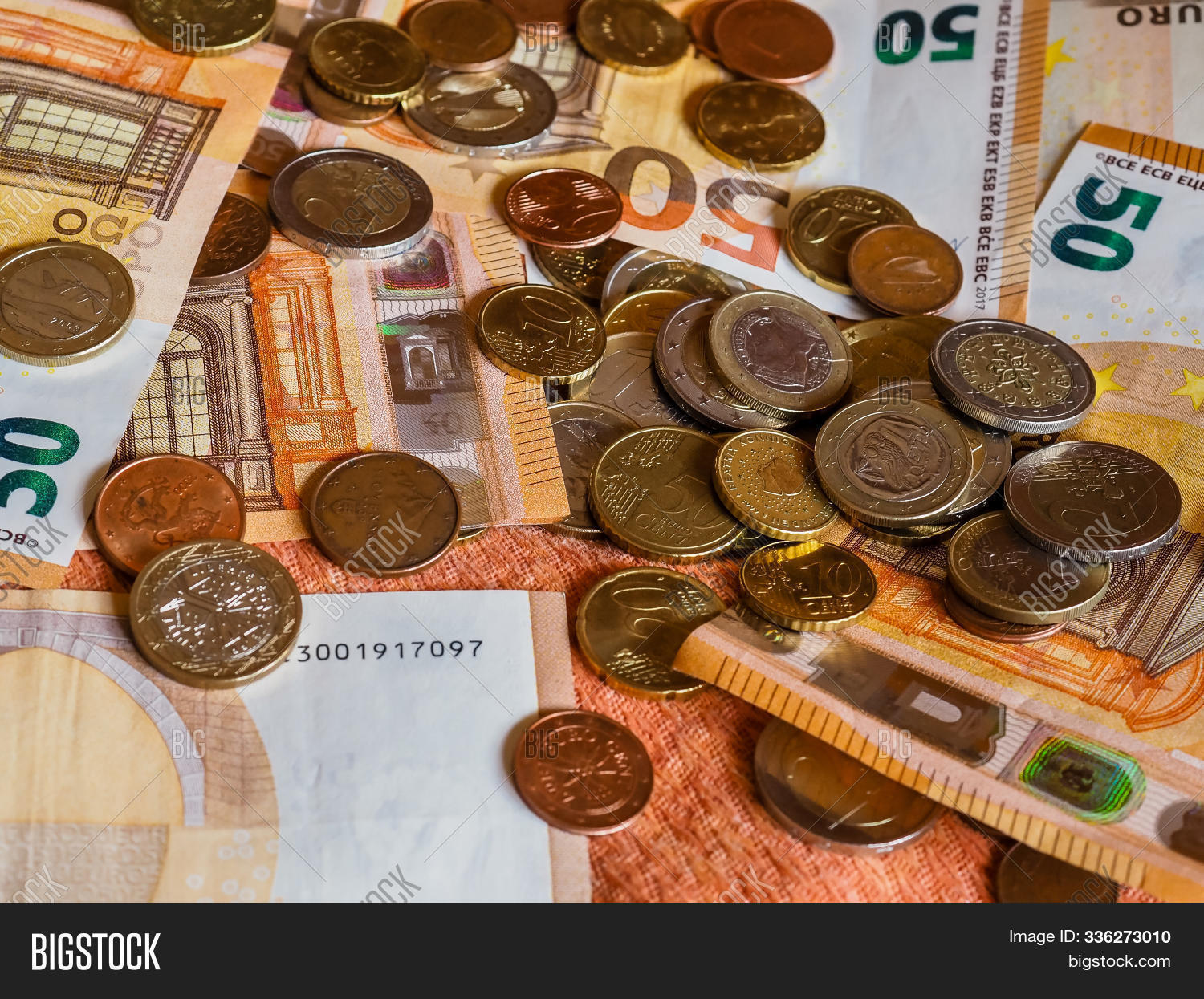 Euro Currency Notes And Coins
