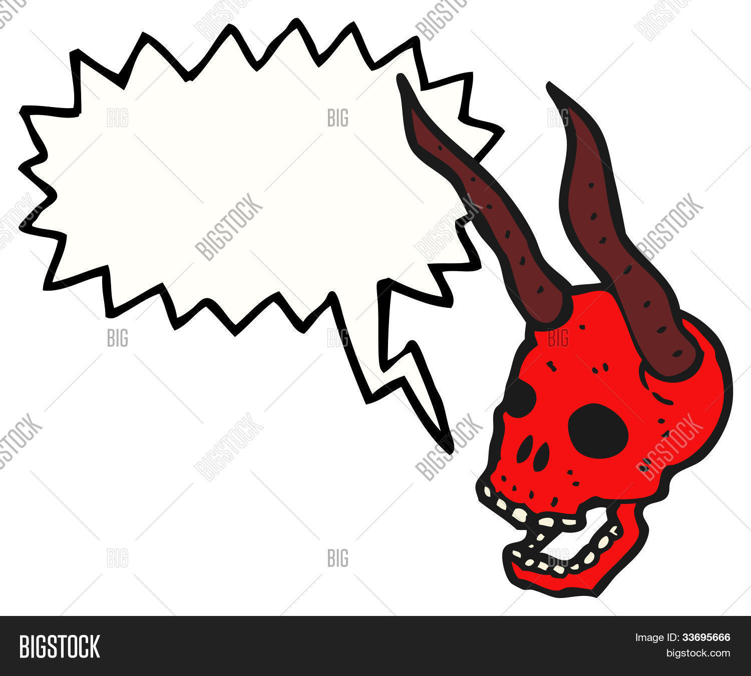 Screaming Devil Skull Image & Photo (Free Trial) | Bigstock
