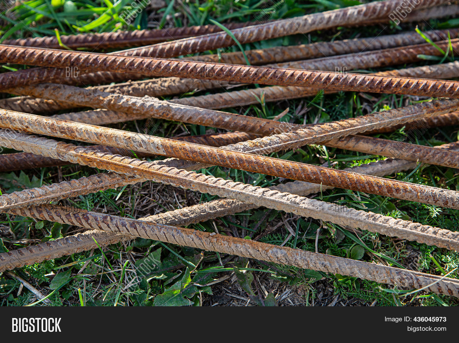 Stack Rebar On Ground Image & Photo (Free Trial) | Bigstock