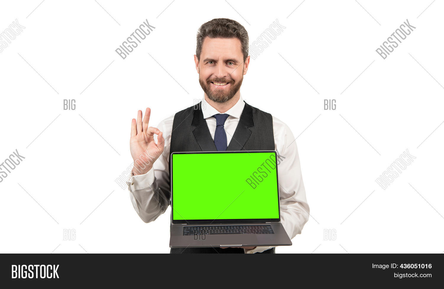 Happy Man Presenting Image & Photo (Free Trial) | Bigstock
