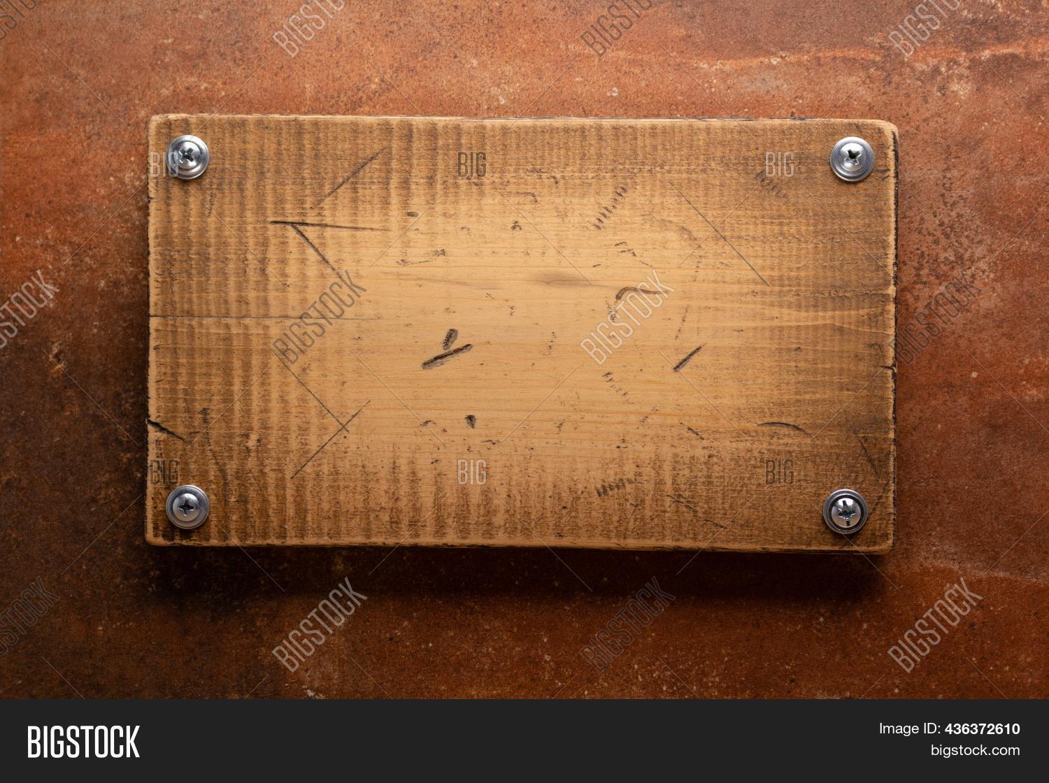 Wooden Nameplate Sign Image & Photo (Free Trial) | Bigstock