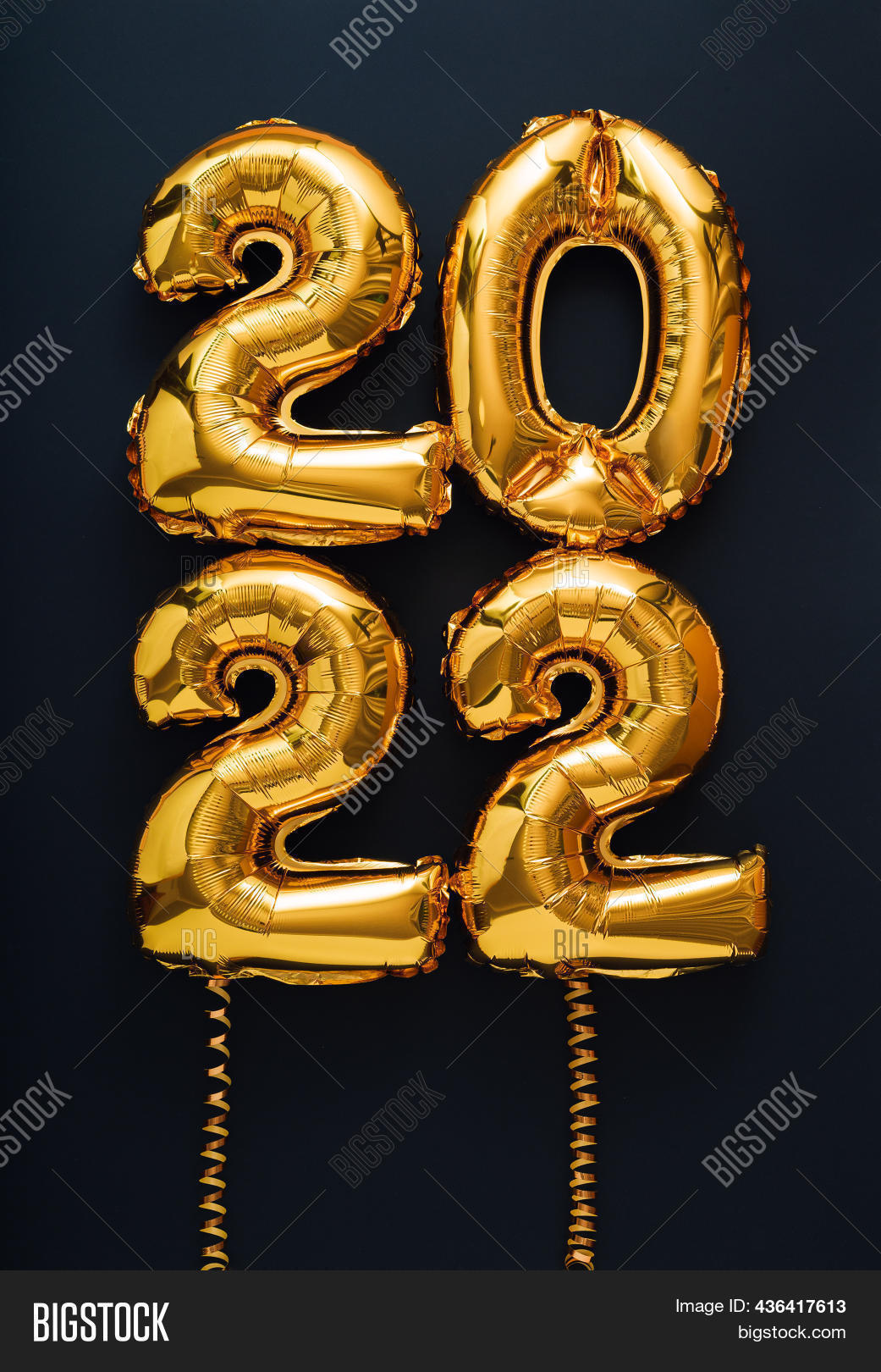 2022 Year Balloon Gold Image & Photo (Free Trial) | Bigstock