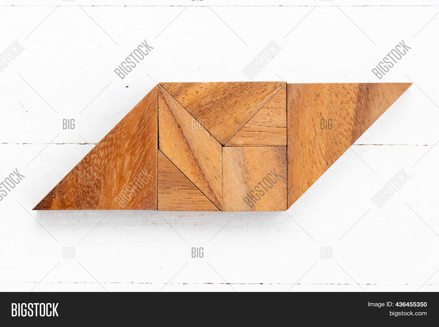 Wood Tangram Puzzle Image & Photo (Free Trial) | Bigstock