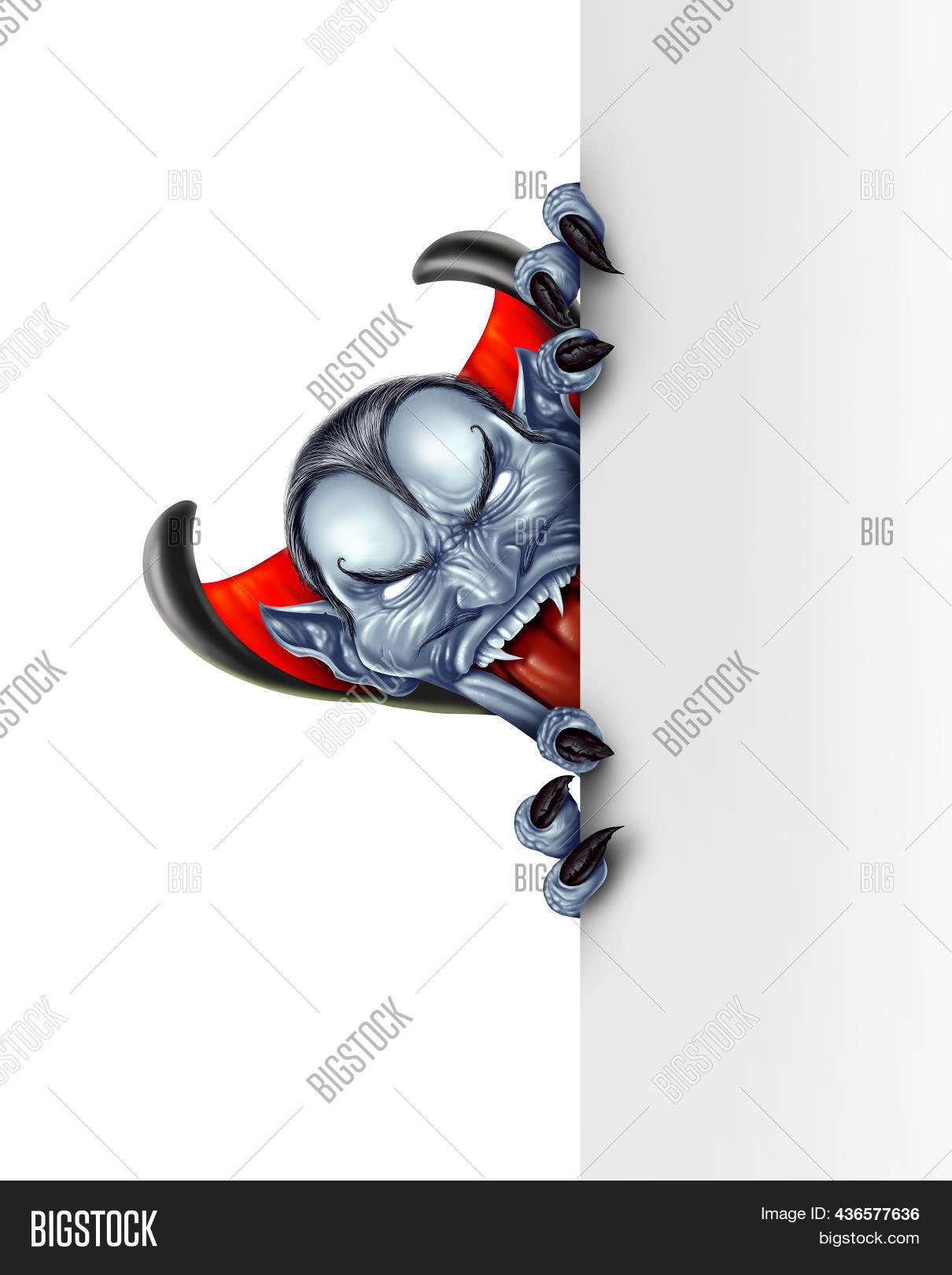 Vampire Lurking Behind Image & Photo (Free Trial) | Bigstock