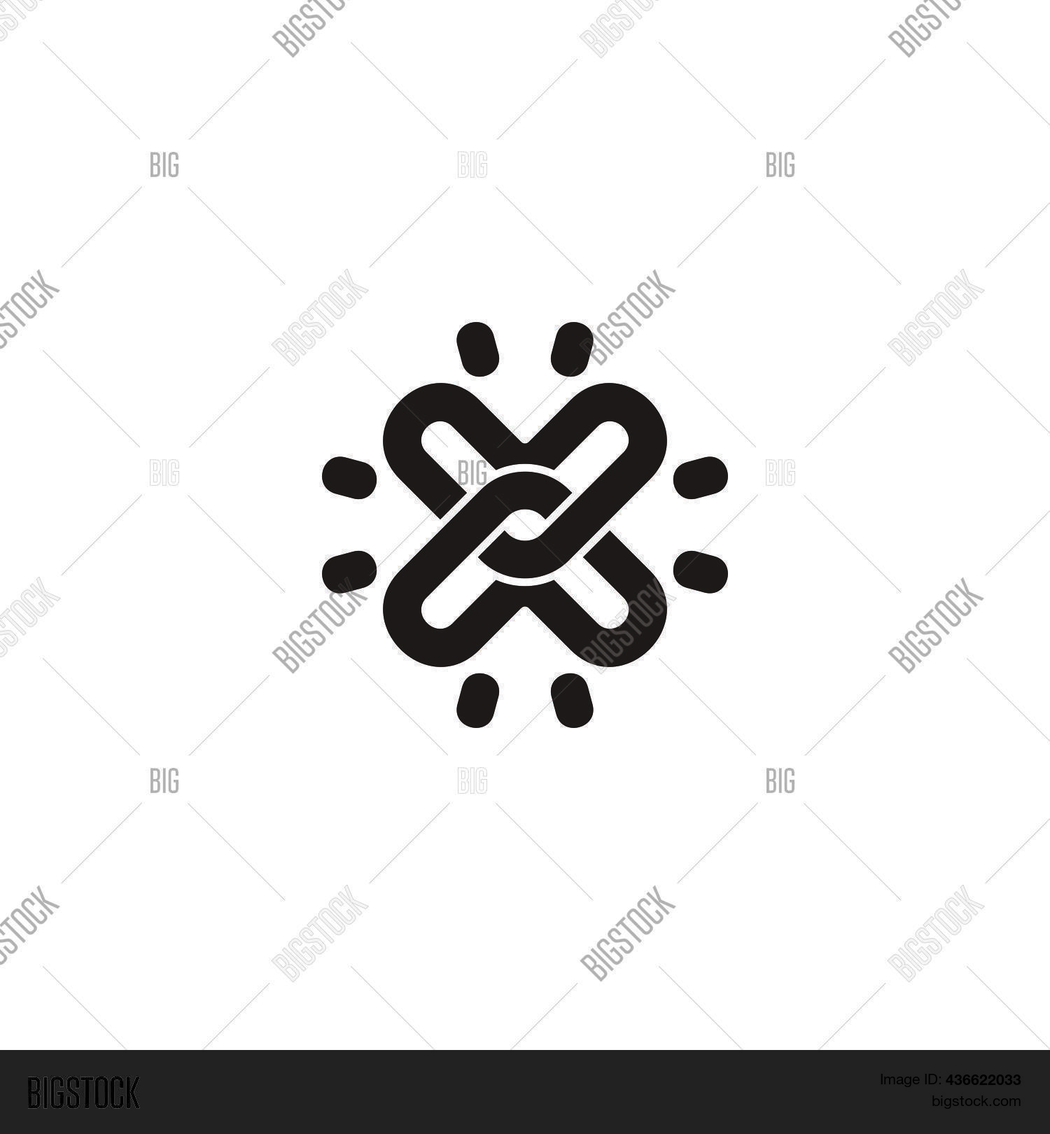 X Cross Overlapping Vector & Photo (Free Trial) | Bigstock
