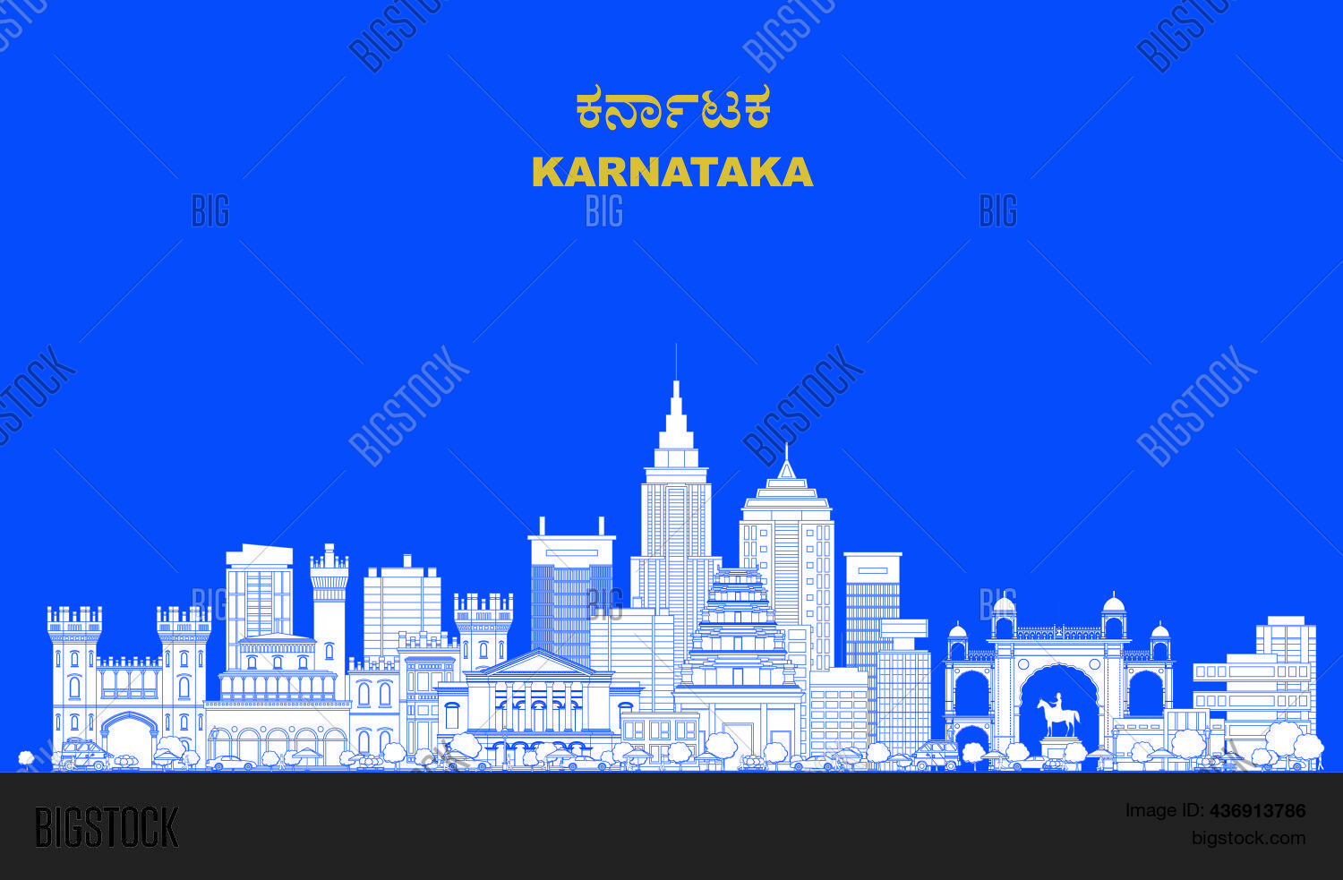Sketch Karnataka's Vector & Photo (Free Trial) | Bigstock