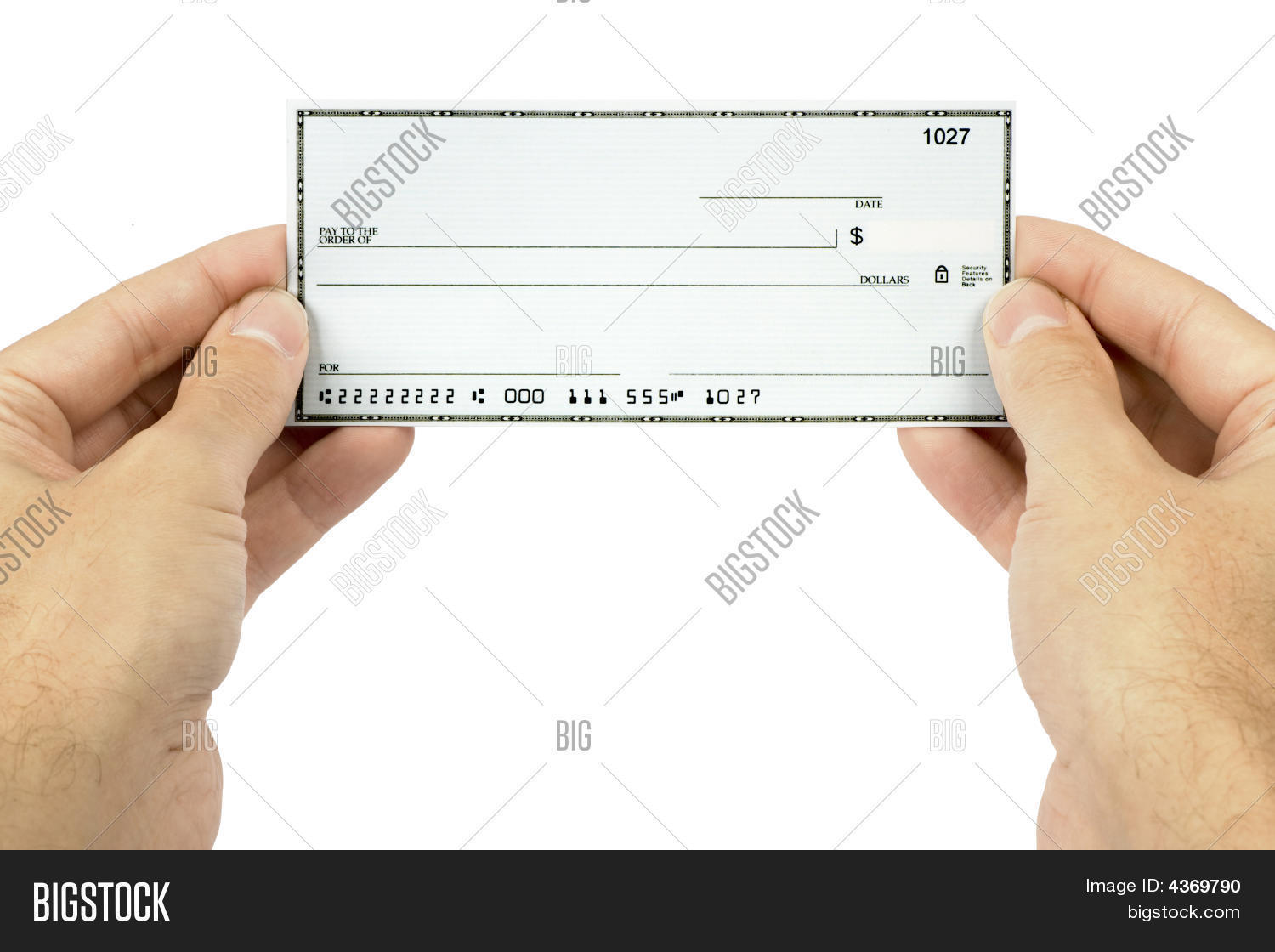 Holding Blank Check Image & Photo (Free Trial) | Bigstock