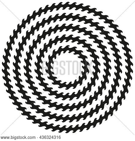 Round Circular Wave Vector & Photo (Free Trial) | Bigstock