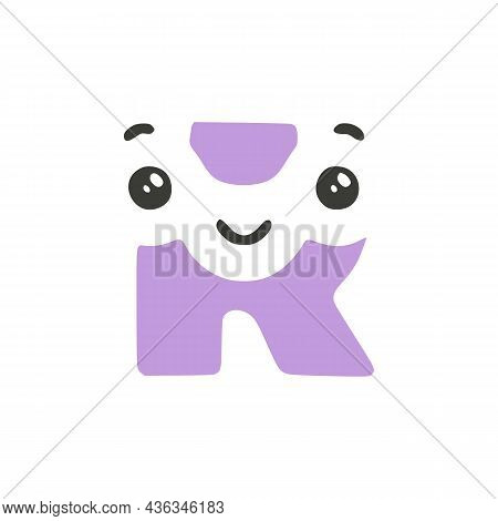 Letter R Cute Kawaii Vector & Photo (Free Trial) | Bigstock