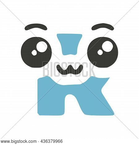 Letter R Cute Kawaii Vector & Photo (Free Trial) | Bigstock