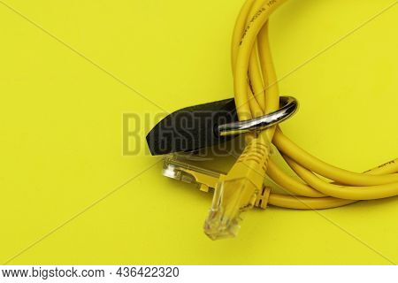 Yellow Internet Cable Image & Photo (Free Trial) | Bigstock