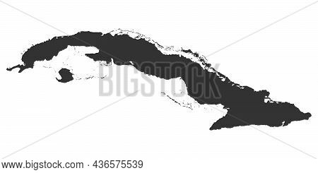 Cuba Blank Map Vector & Photo (Free Trial) | Bigstock
