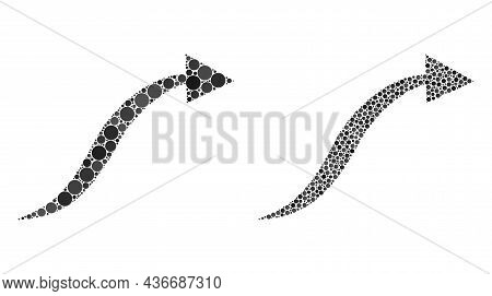 Pixel Curve Arrow Vector & Photo (Free Trial) | Bigstock