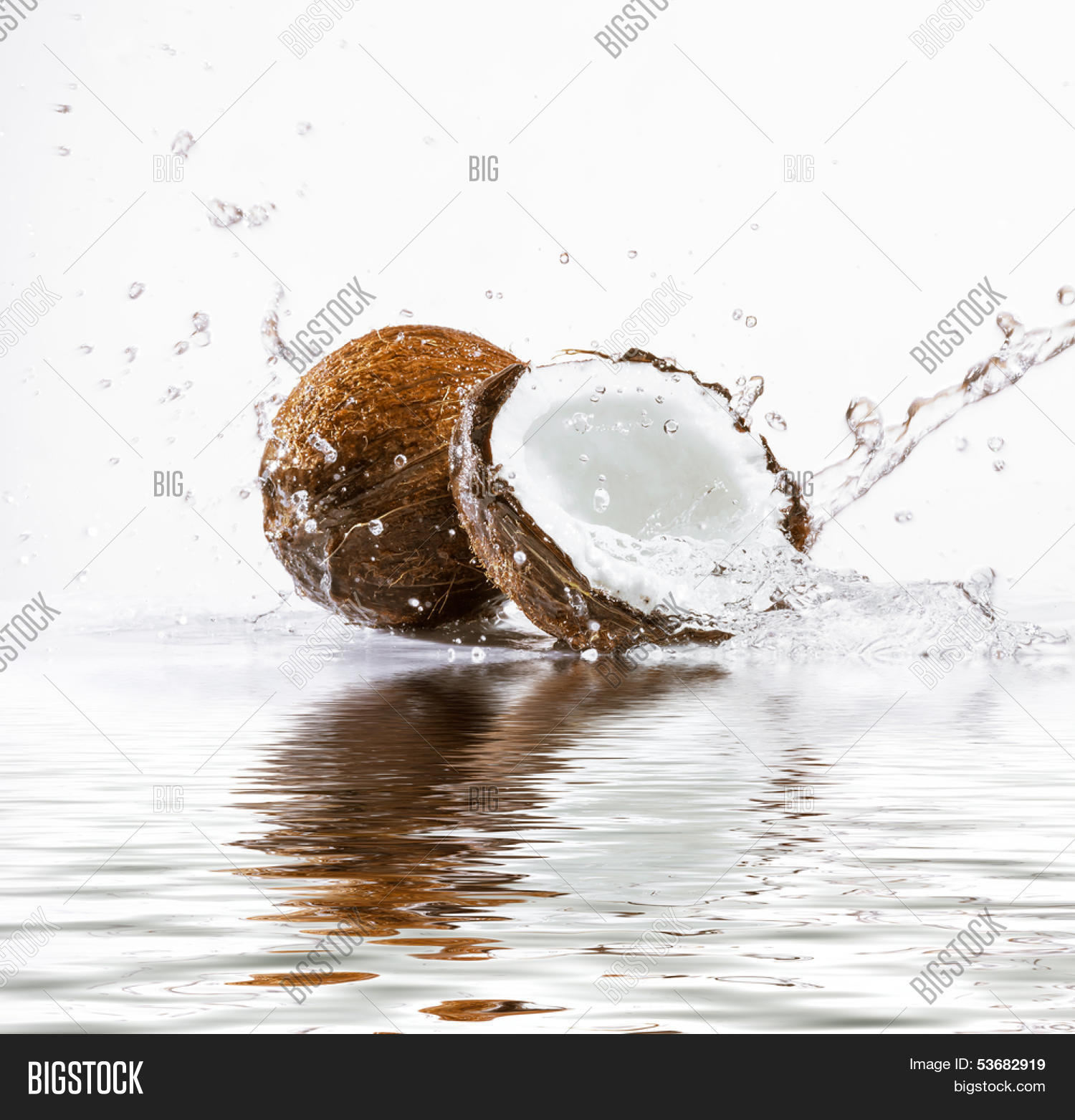 Cracked Coconut Big Image & Photo (Free Trial) | Bigstock
