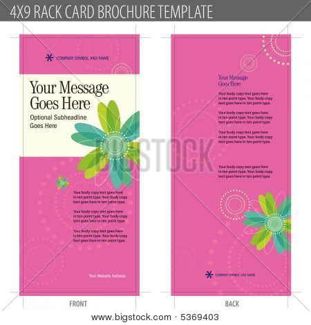 4x9 Rack Card Vector & Photo (Free Trial) | Bigstock
