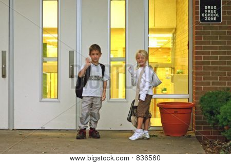 Kids Going Into School Image & Photo (Free Trial) | Bigstock