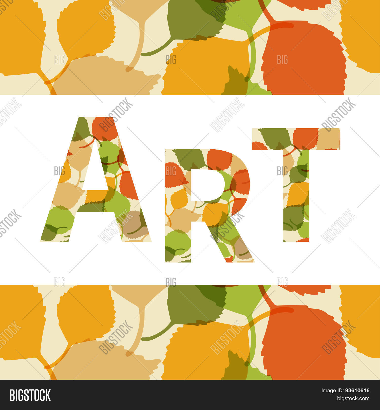 Art Sign Leaves Vector & Photo (Free Trial) | Bigstock