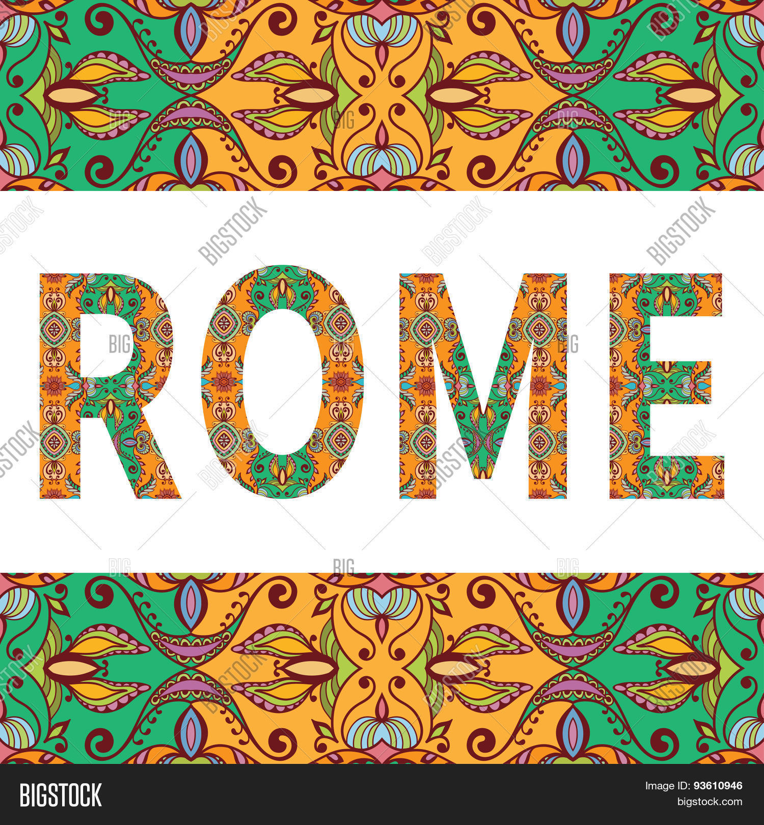 Rome Sign Tribal Vector & Photo (Free Trial) | Bigstock