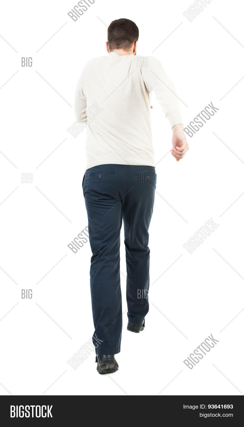 Back View Running Man Image & Photo (Free Trial) | Bigstock