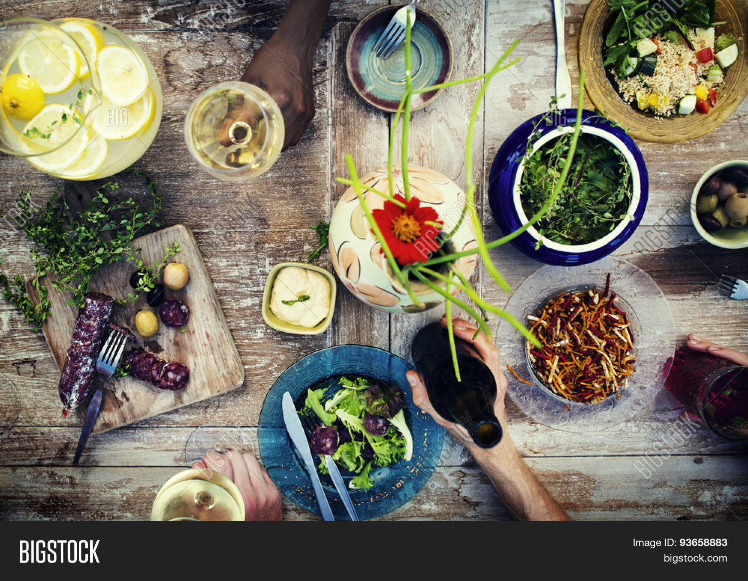 Food Table Healthy Image & Photo (Free Trial) | Bigstock